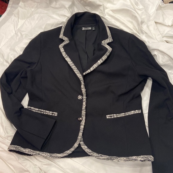 7th avenue | Jackets & Coats | 7th Avenue Ny Design Black Jacket With ...